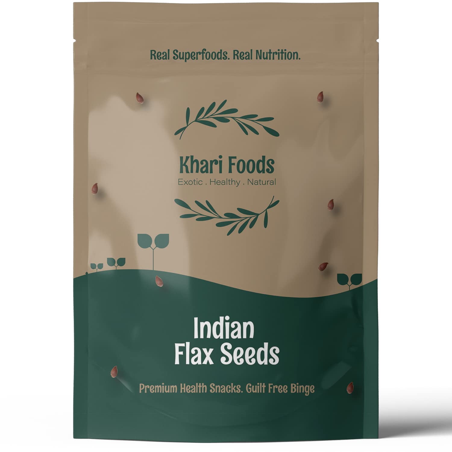 Khari Foods Organic Indian Flax Seeds, High in Omega 3 & Anti-oxidants ...