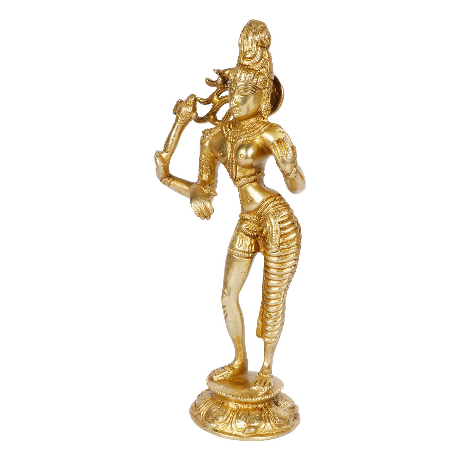 Buy ARTVARKO Brass Ardhanarishvara Ardhnarishwar Statue (Half Shiva ...