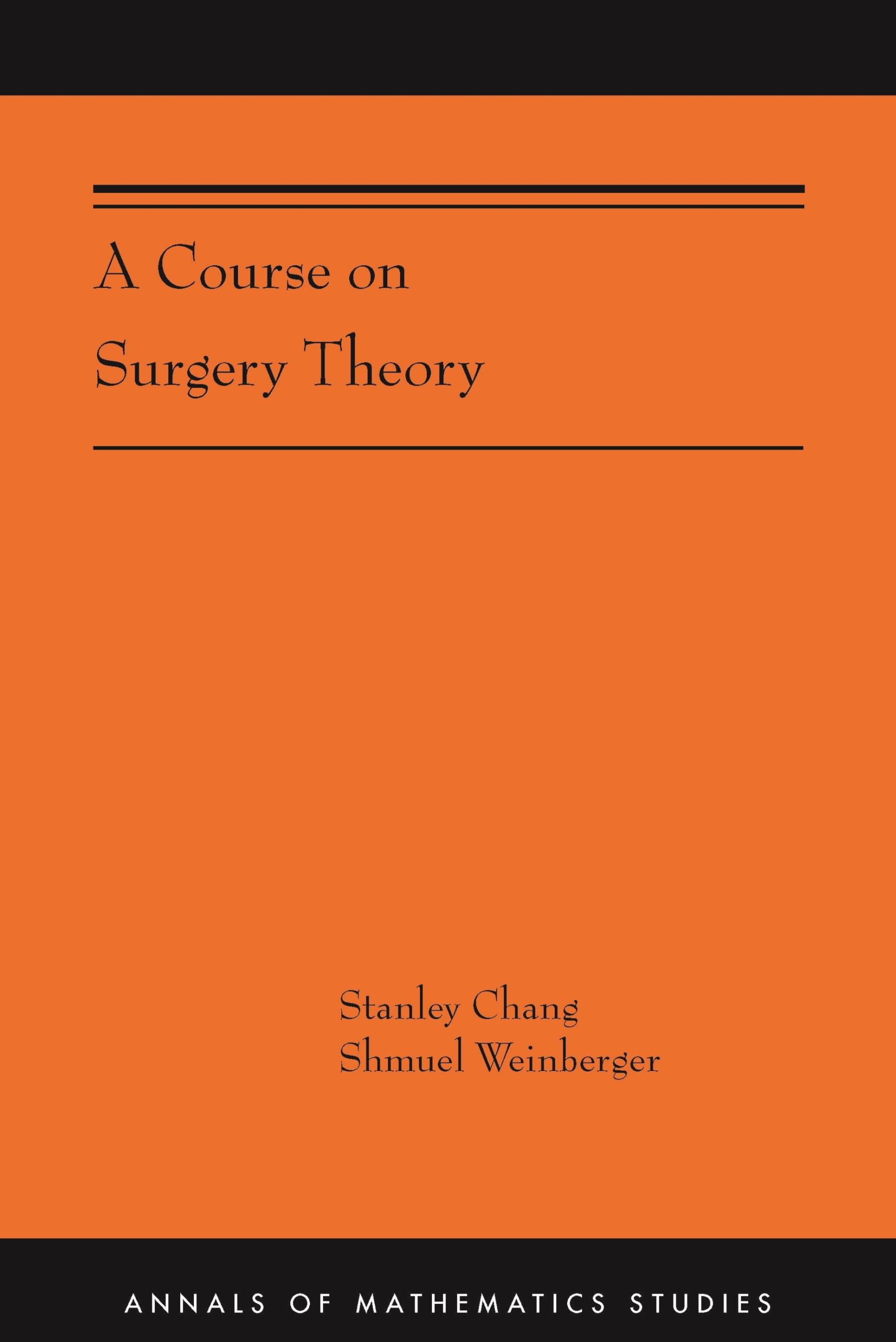 Amazon.com: A Course on Surgery Theory (Annals of Mathematics Studies ...