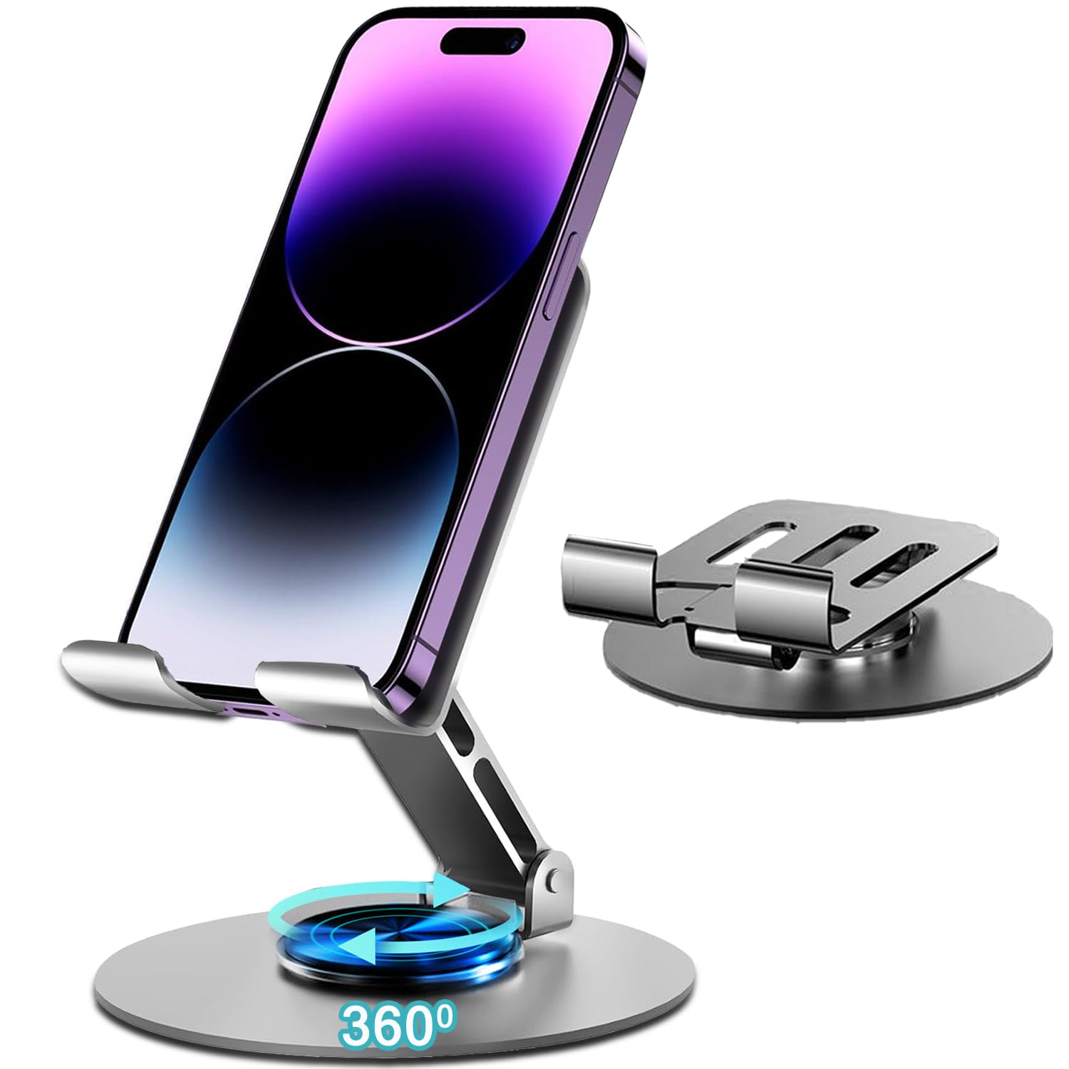Amazon.com: Jofnaylr Desktop Phone Holder, Metal Cell Phone Stand for ...