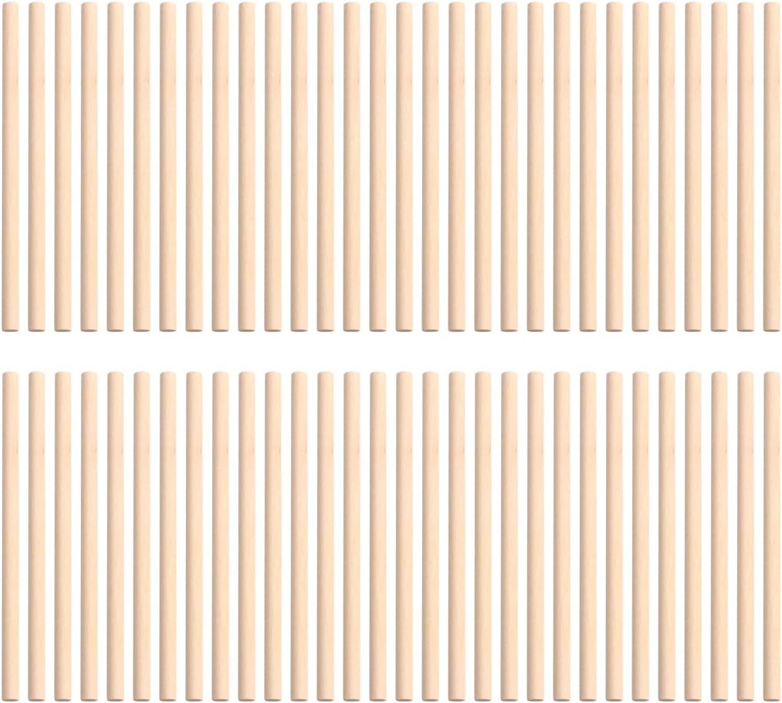 Amazon.com: Split Wood Dowel Rods 12-inch x 1/2-inch, Pack of 50 ...
