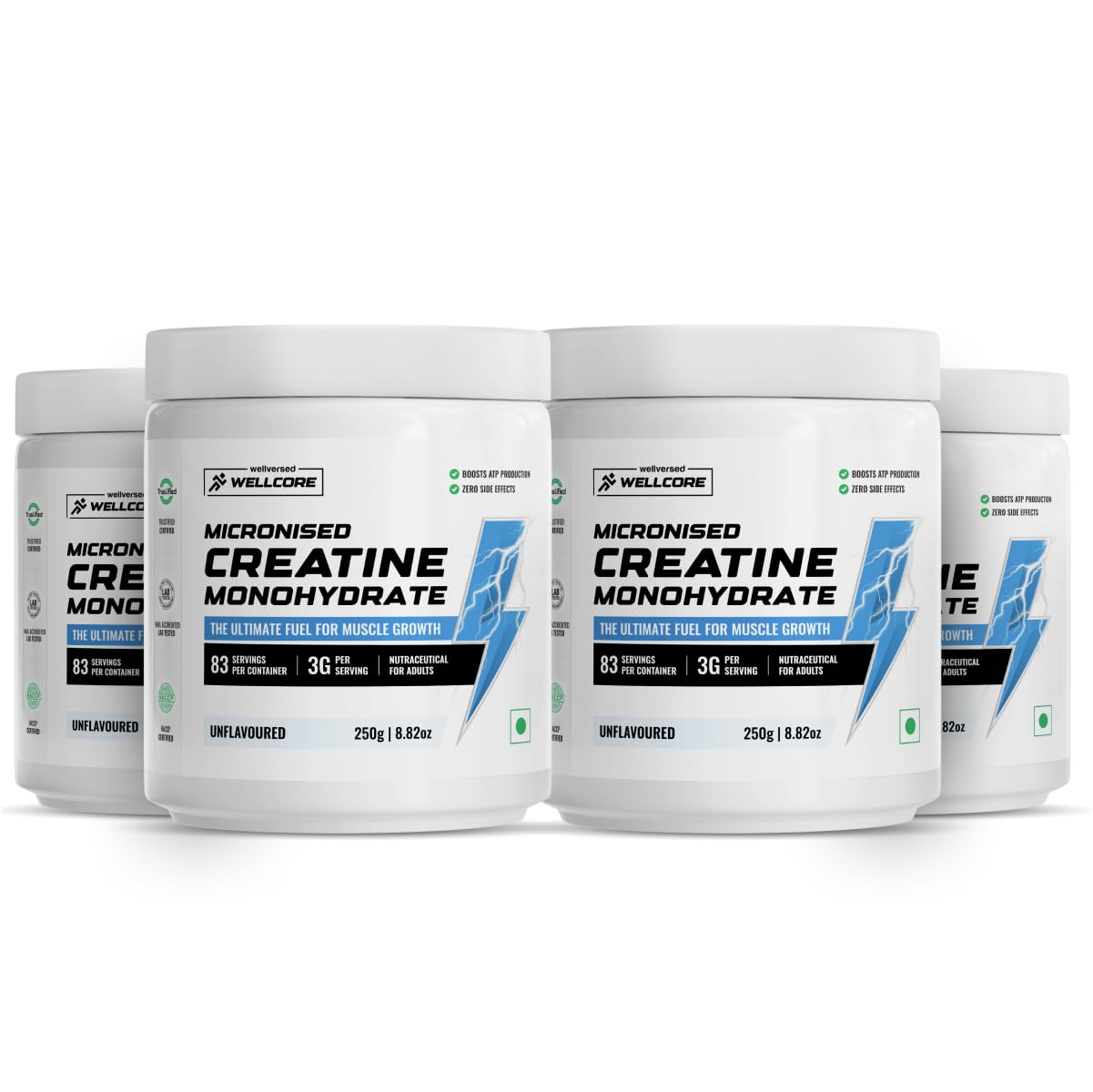 Wellcore Pure Micronised Creatine Monohydrate Powder