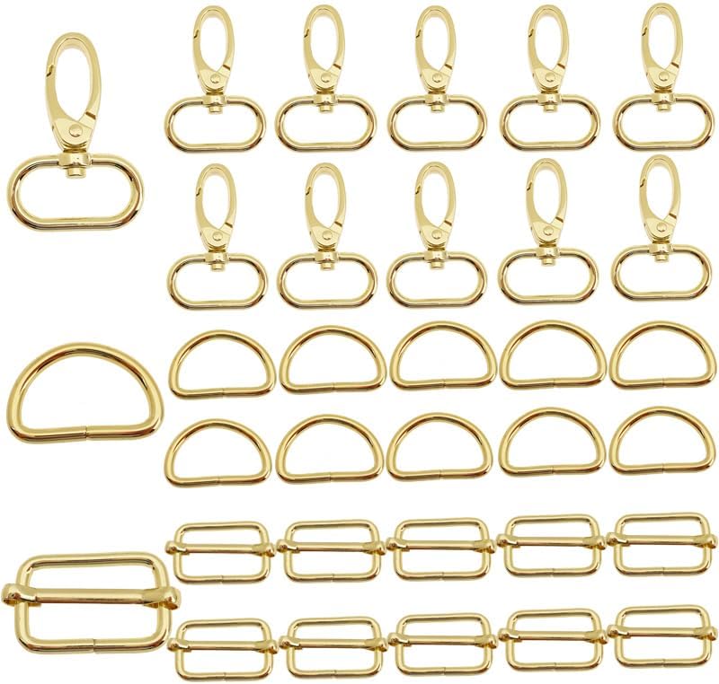 Amazon.com: 30 Pcs Gold Purse Bag Making Hardware Include 10 pcs Swivel ...