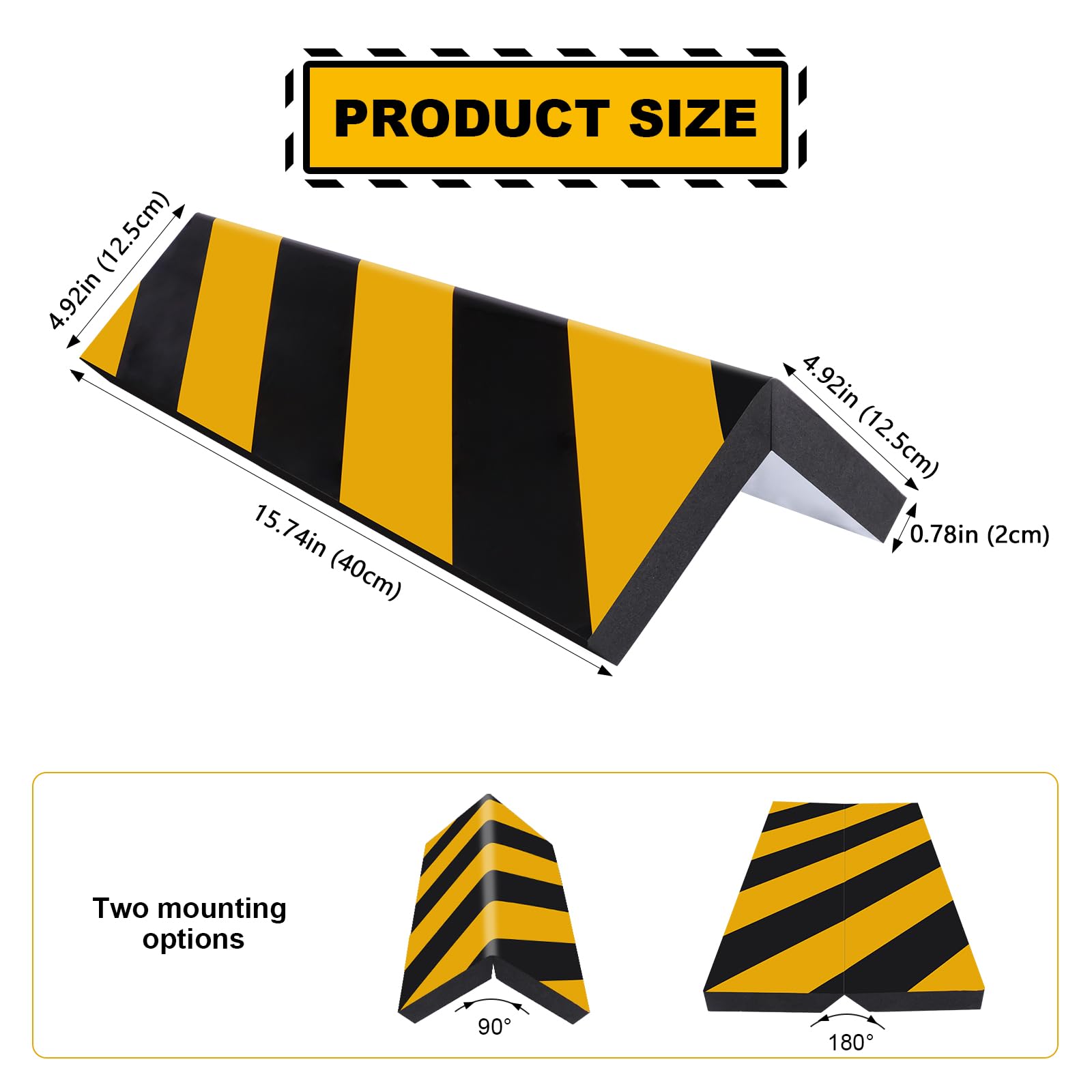 Snapklik.com : DGSL Garage Wall Protector2pcs Foam Wall Corner Guard ...