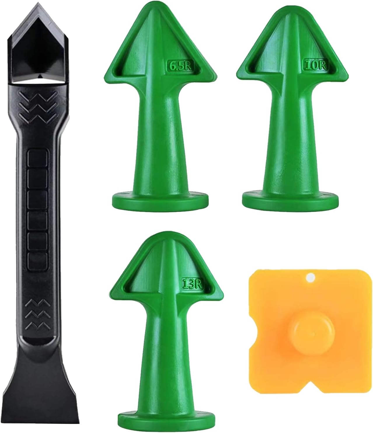 Caulking Tool Kit, Silicone Caulk Nozzle Applicator Finishing Set Grout ...