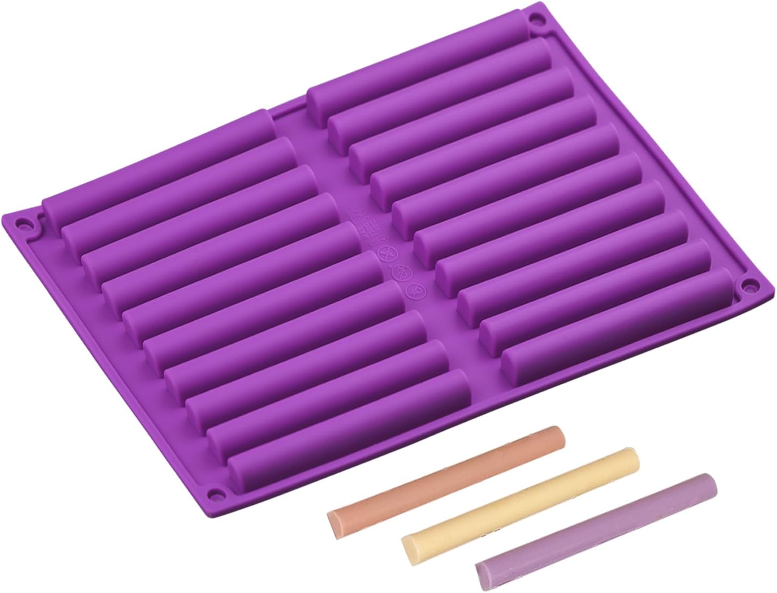 Amazon.com: 2 Pack Chocolate Strip Silicone Mold Reusable Non-stick ...