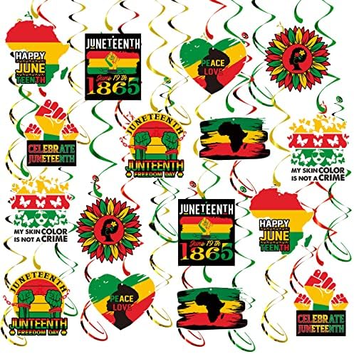 Amazon.com: 11pcs Juneteenth Party Honeycomb Centerpieces Happy ...