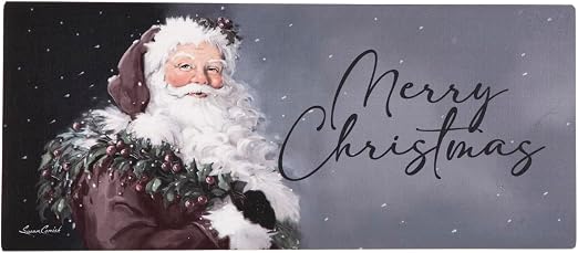 Amazon.com: Evergreen Flag Santa in The Winter Sassafras Switch Mat ...