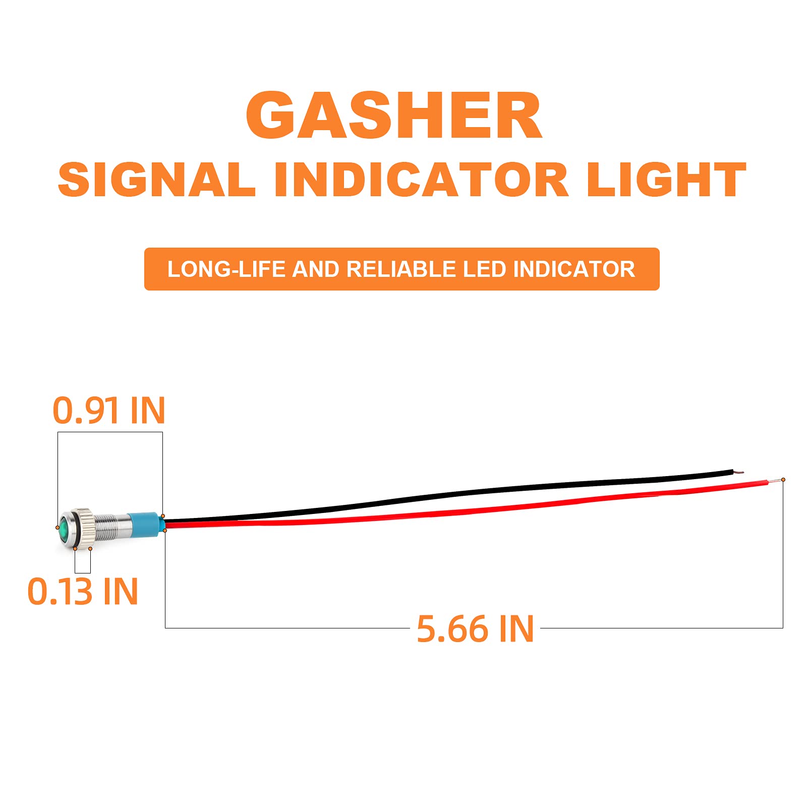 Snapklik.com : GASHER 12V/24V/110V 20mA Energy Saving Indicator Light ...