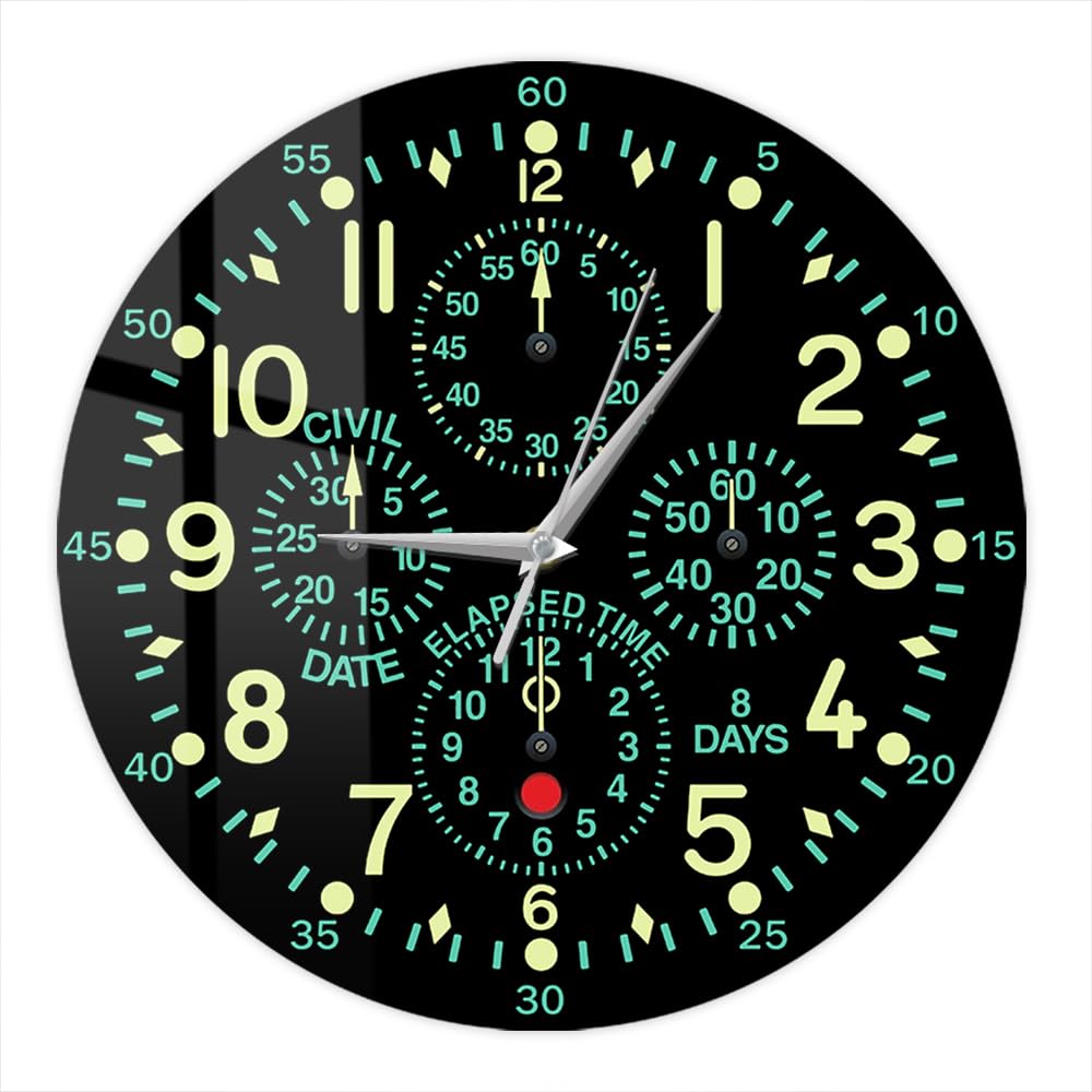 Amazon.com: Timethink 12 Inch ''Flying Fortress'' Aircraft Clock ...
