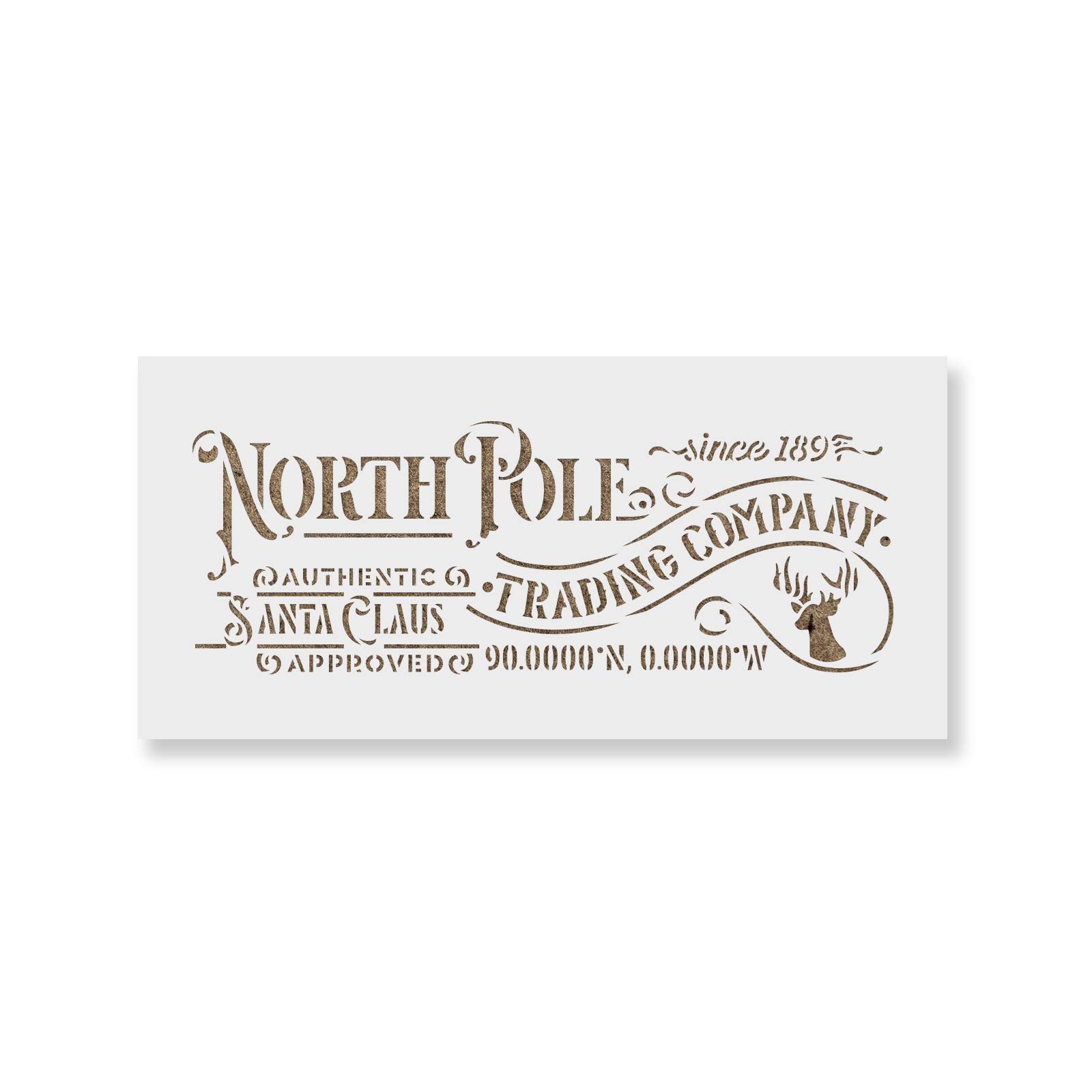 Amazon.com: North Pole Trading Stencil - Holiday Wall Decor, Christmas ...
