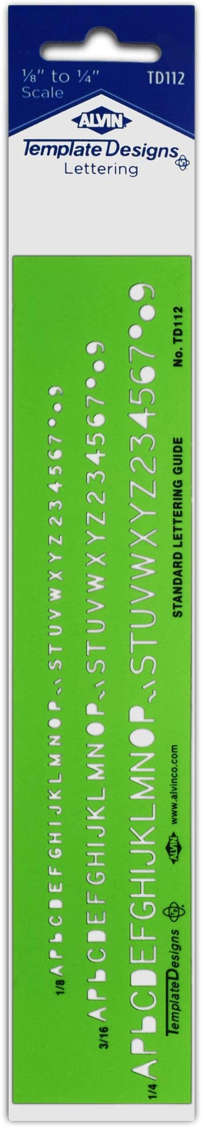 Amazon.com: ALVIN TD112, Standard Lettering Guide Template, Drawing and ...