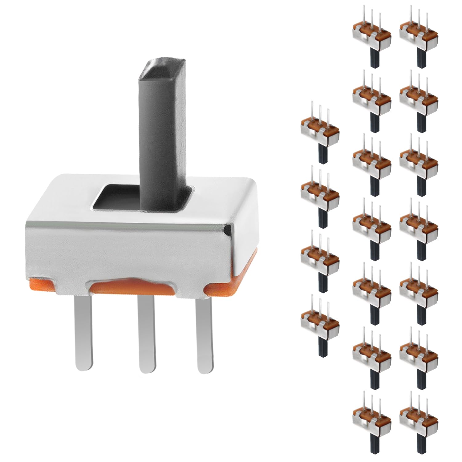 Snapklik.com : SPDT Mini Micro Slide Switch - 1P2T 2 Position 40pcs 6mm ...