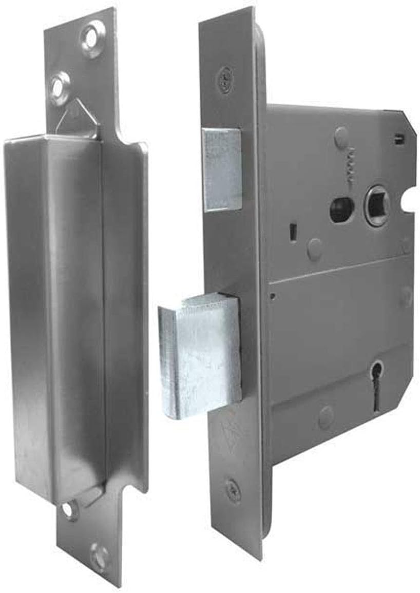 British Standard 5 Lever Sash Lock - 76mm - Satin Stainless Steel ...