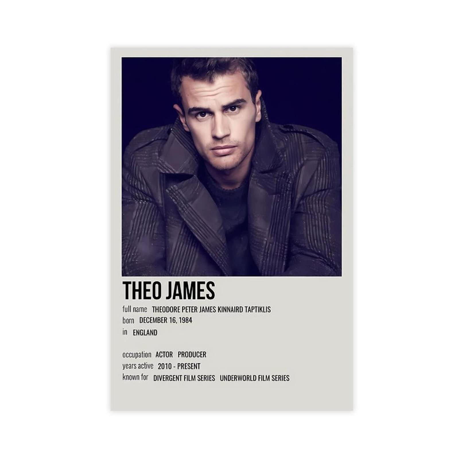 Poster Divergente De Theo James Divergent" Nimmt Kurs Auf Kino Charts