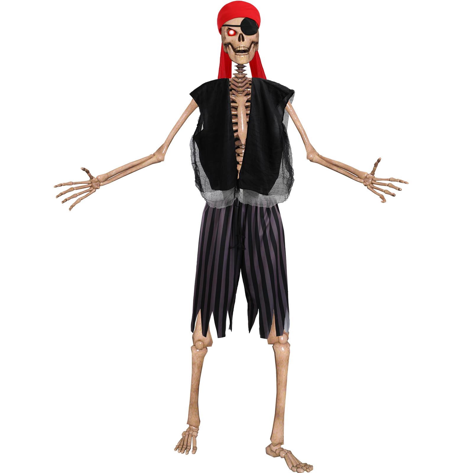 Amazon.com: Cozypower 4 Pcs 12 ft Skeleton Accessories Giant Pirate ...