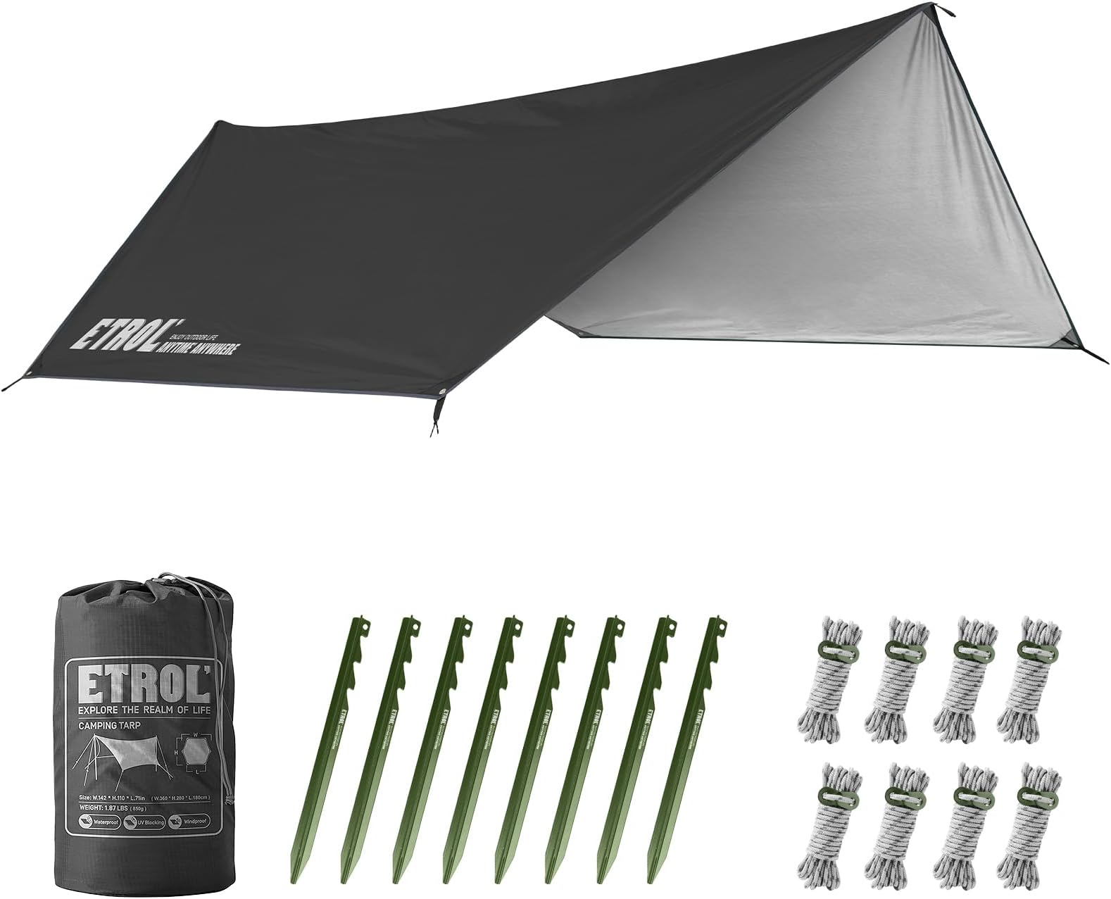 Gold Armour 12ft Extra Large Tarp Hammock Waterproof Rain Fly Tarp ...