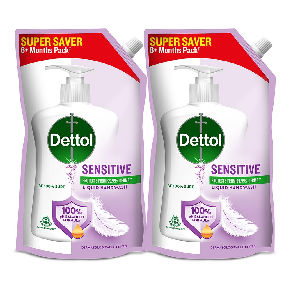 Dettol Sensitive Liquid Hand Wash Refill - 675 ml (Pack of 2) : Amazon.in: Beauty