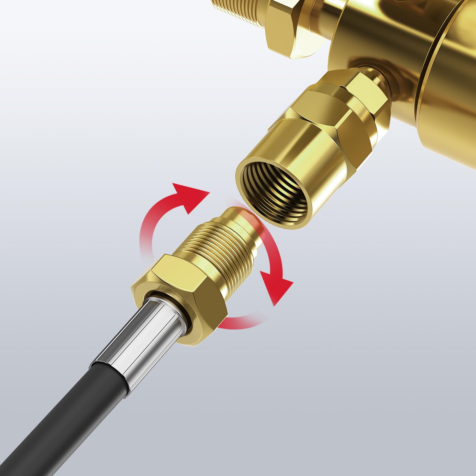 Snapklik.com : Inert Gas Welding Hose 10FT, Argon CO2 Gas Regulator ...