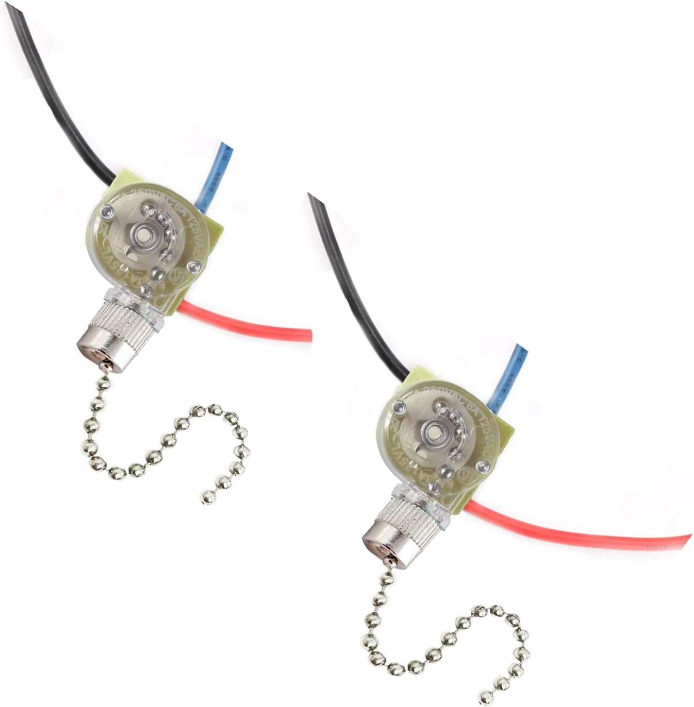 Amazon.com: BELLAY Ceiling Fan Switch 3 Speed 4 Wire Fan Pull Chain ...