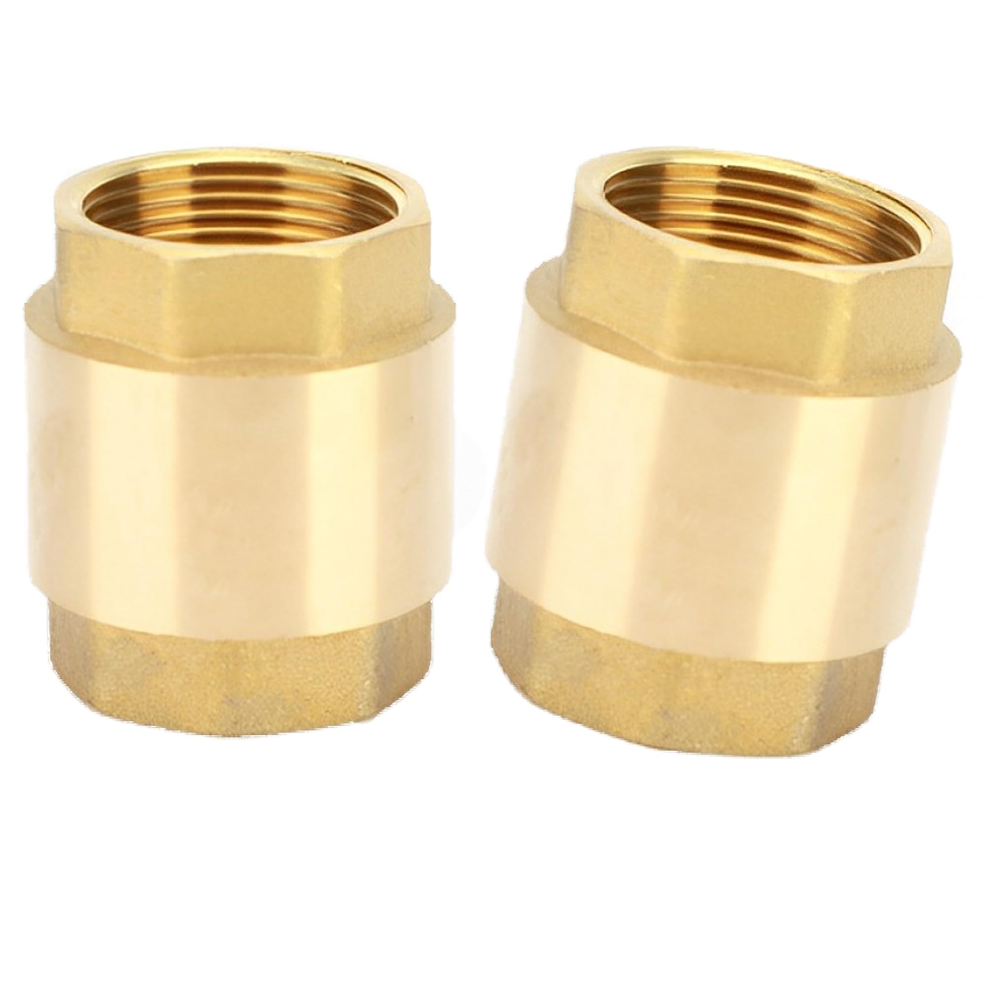 Amazon.com: Brass Check Valve 1/2", 2PCS One Way Spring Check Valves In ...