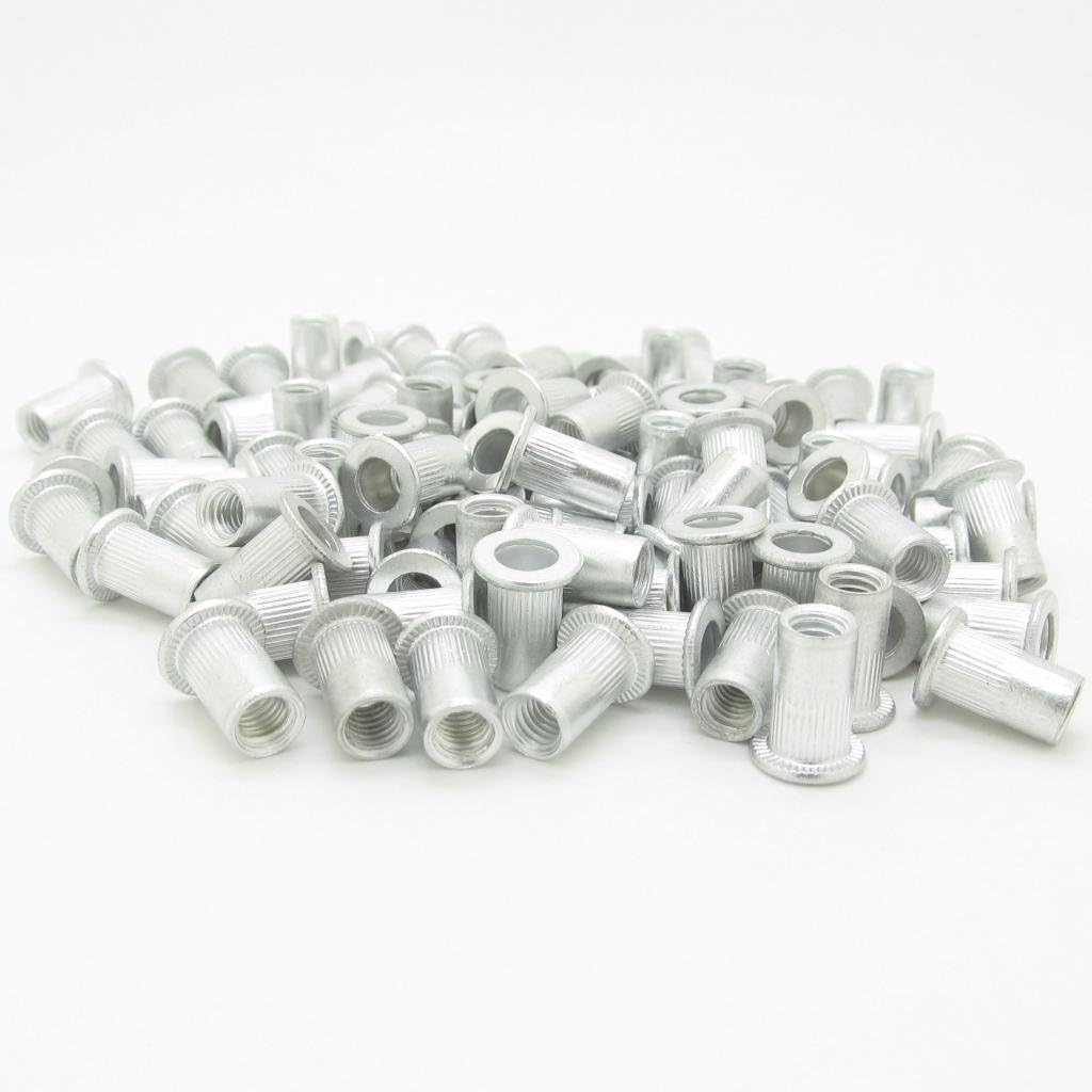 Amazon.com: M5 5mm Flat Head Aluminum Rivet Nut Blind Insert Nut Pack ...