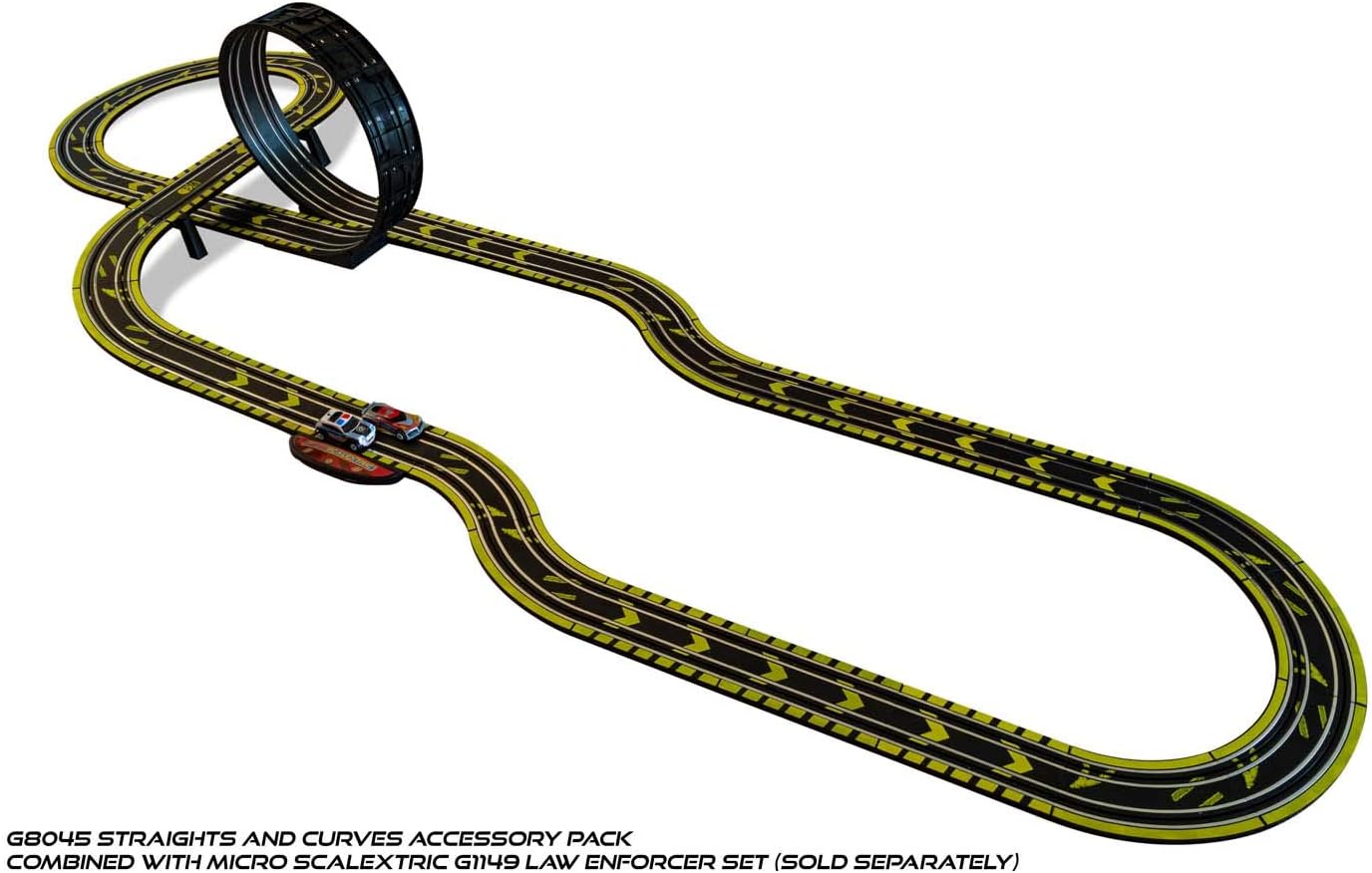 Micro Scalextric G8045 Track Extension Pack-Straights and Curves – TopToy