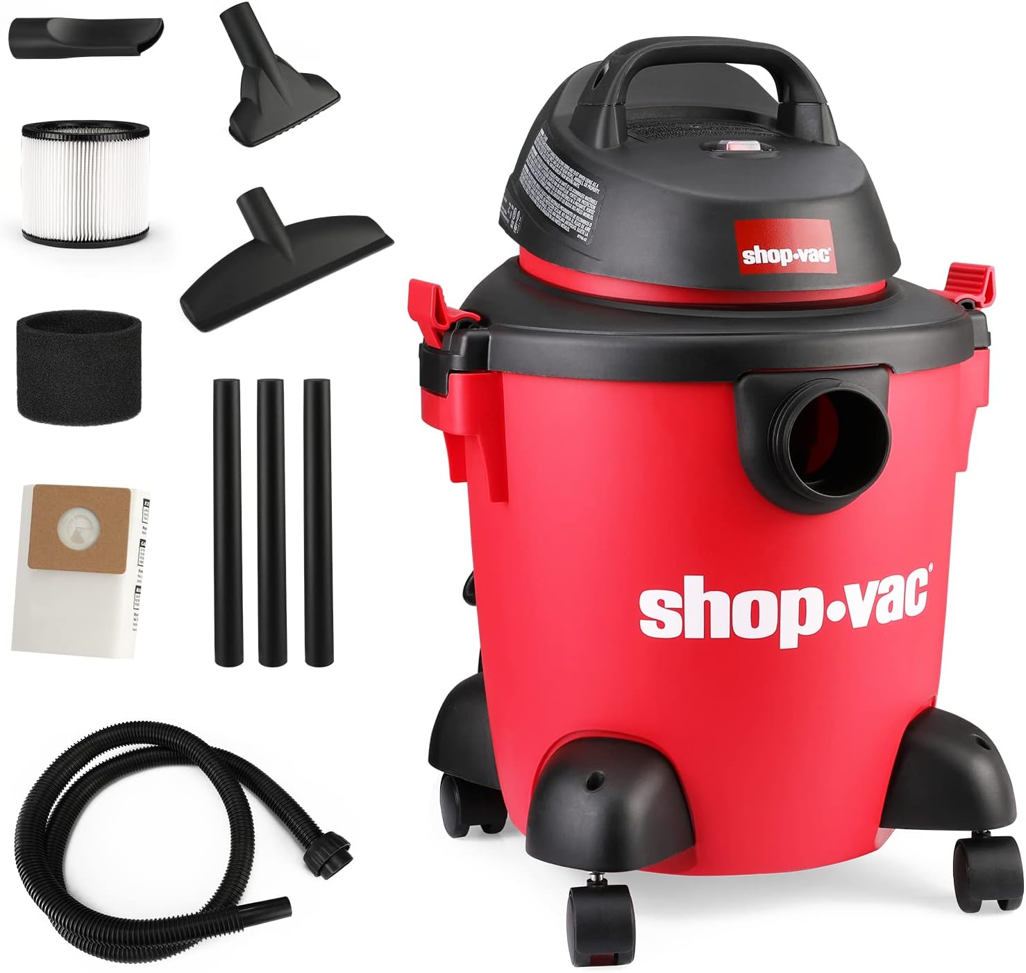 Amazon.com: Shop-Vac 5 Gallon 2.0 Peak HP Wet/Dry Vacuum, Portable ...