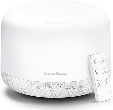Amazon.com: InnoGear 500ml Essential Oil Diffuser with Remote Control, Premium Ultrasonic ...