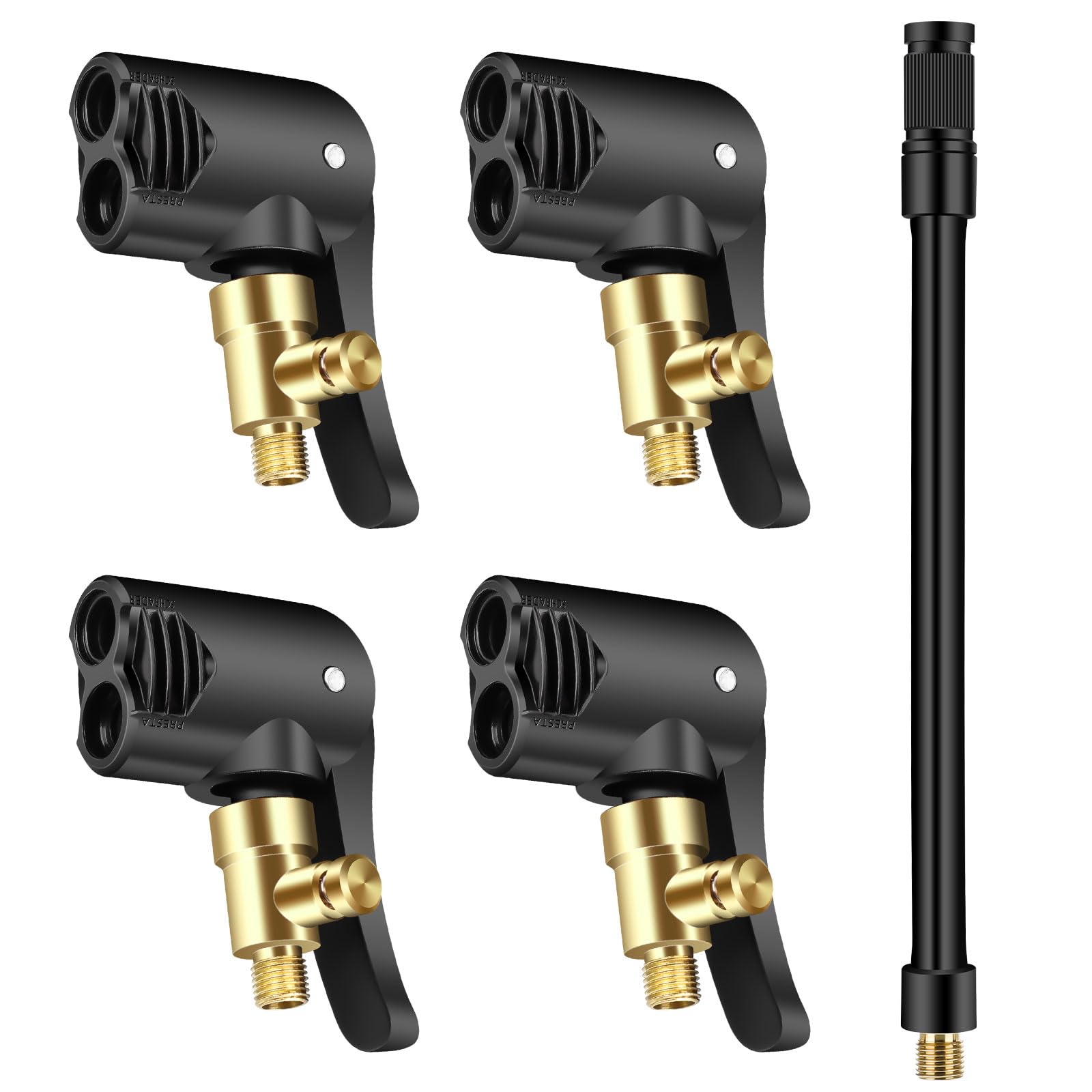 EEEKit 4 Pcs Tire Air Chucks, Tyre Valve Air Pump Clip Brass Inflator ...