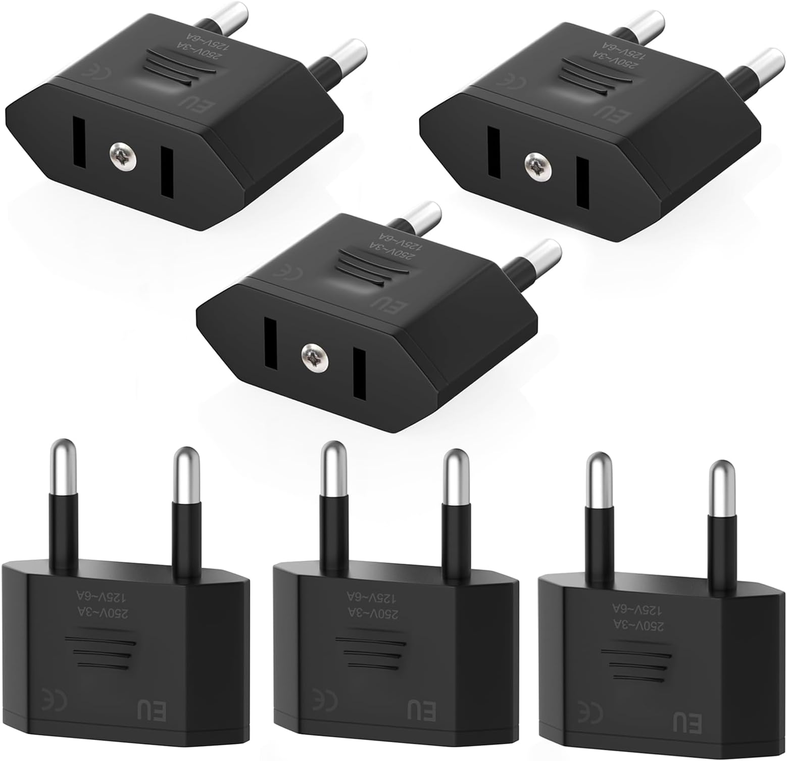 VIEVRE Adapter USA Deutschland Stecker,2 Stück US to EU Adapter,US ...