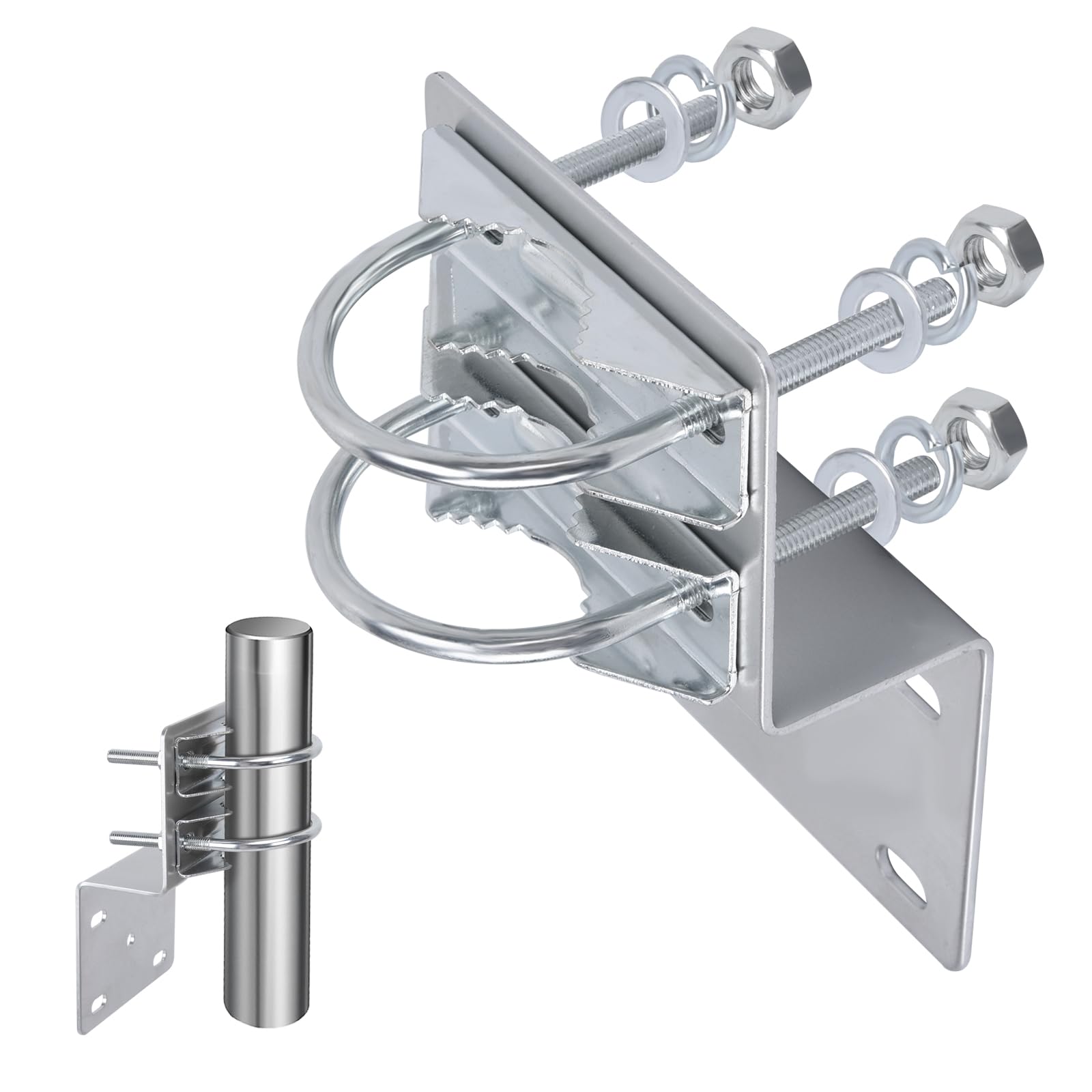 Amazon.com: Pole Mounting Bracket, Antenna Mount Bracket, Heavy Duty ...
