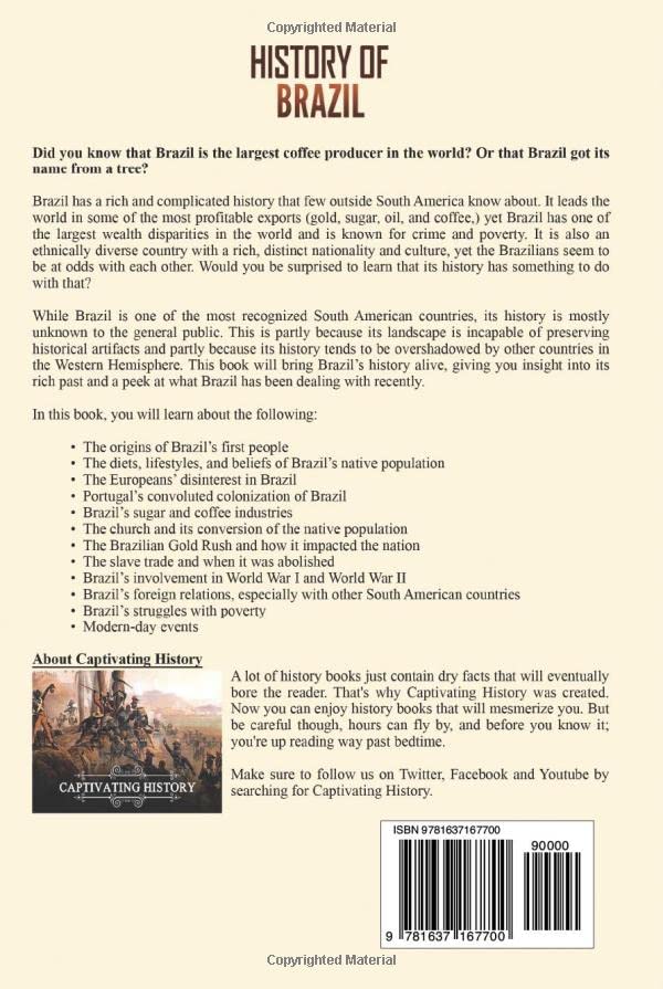 Snapklik.com : History Of Brazil: A Captivating Guide To Brazilian ...