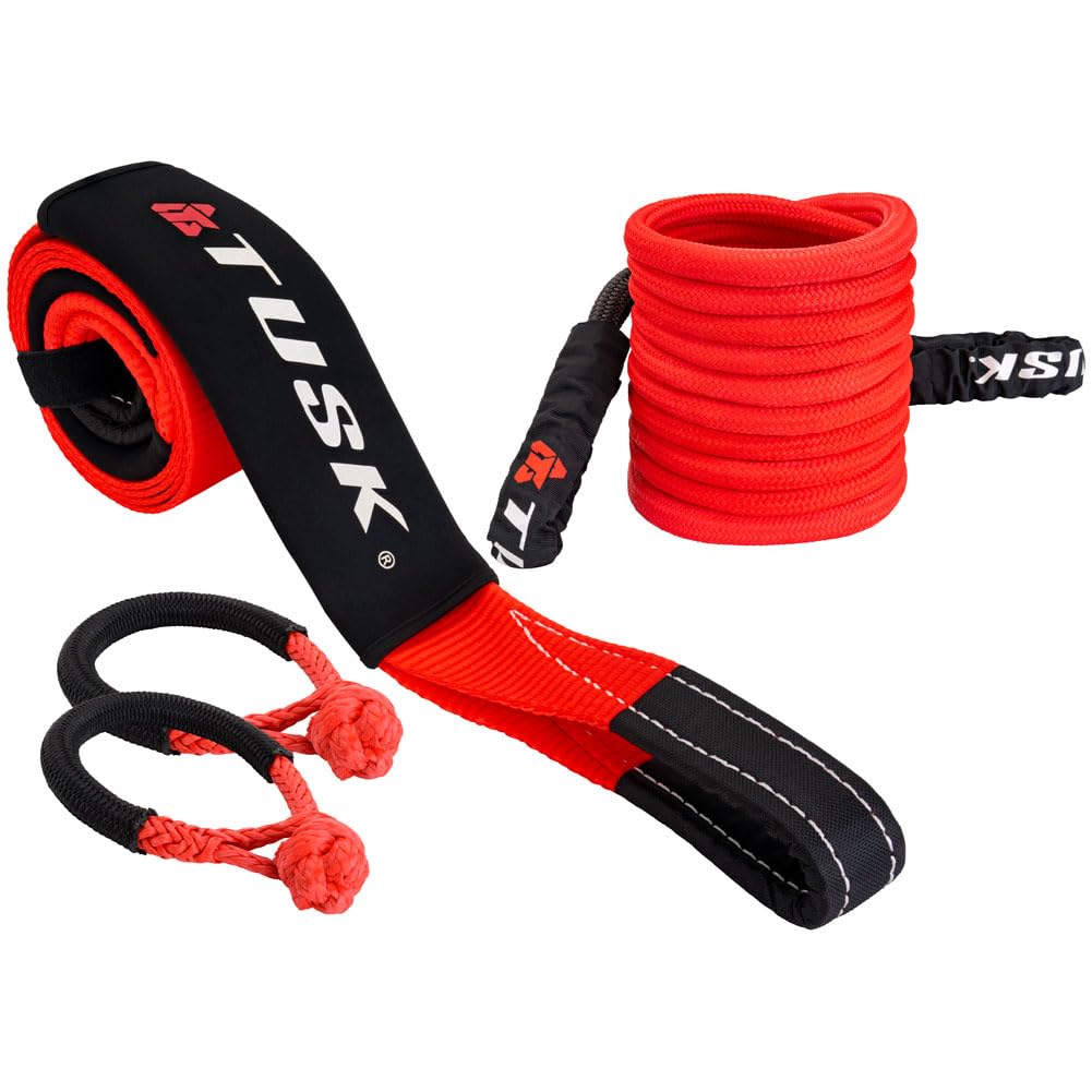 Snapklik.com : Tusk Heavy Duty UTV/ATV Kinetic Recovery Kit