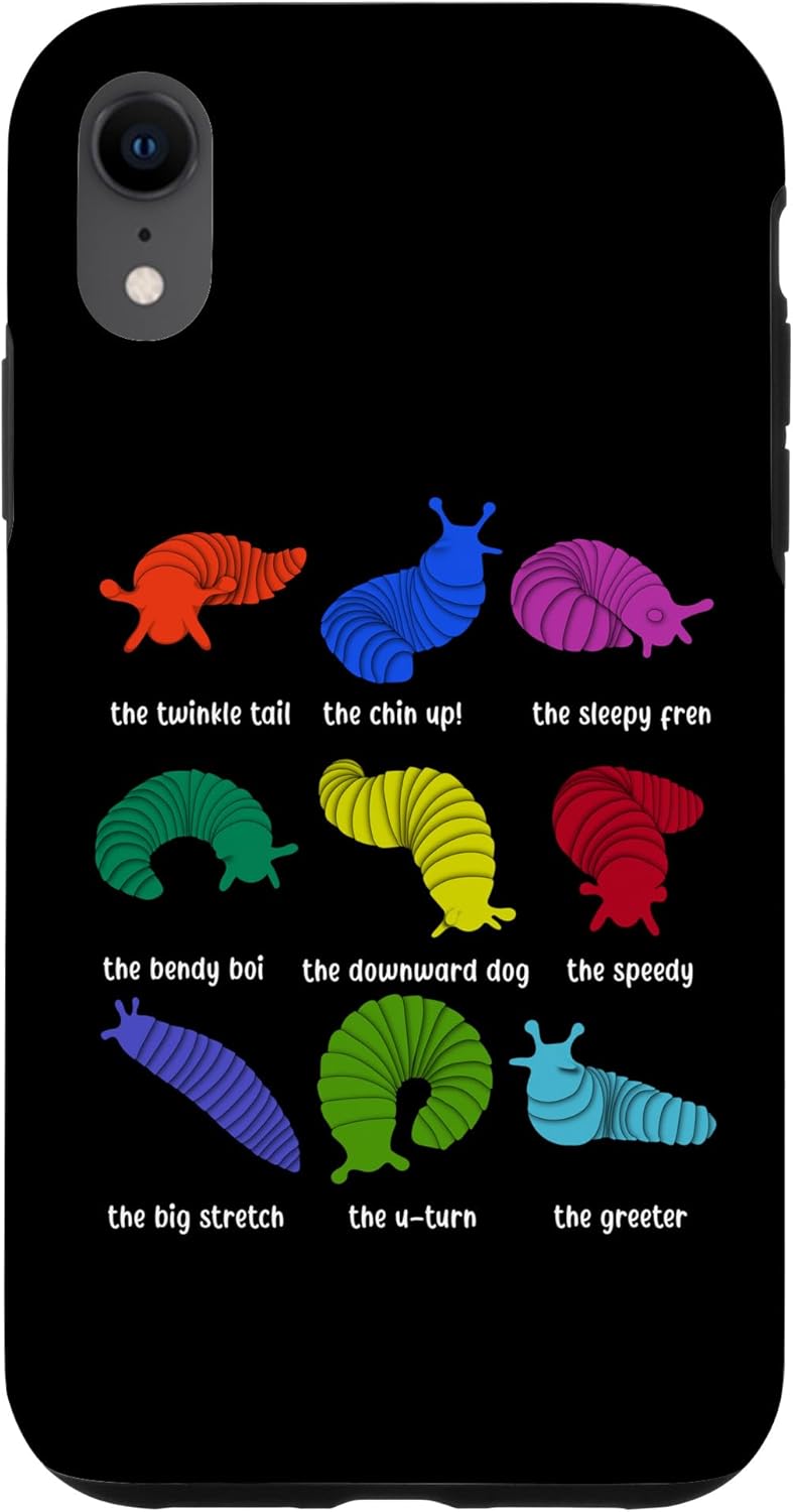 Amazon.com: iPhone XR Slug Fidget Toy Position Drawings Case : Cell ...