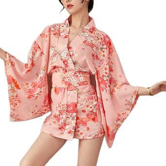Amazon.com: Xianjueclt Japanese Kimono Mini Dress Cosplay Costume for ...