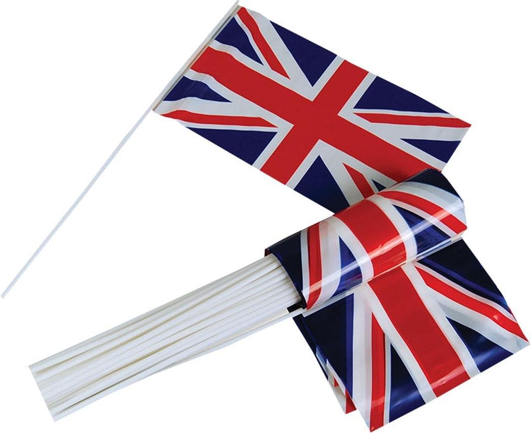 Union Jack Hand Waving Flag, Plastic : Bristol Novelty: Amazon.co.uk ...
