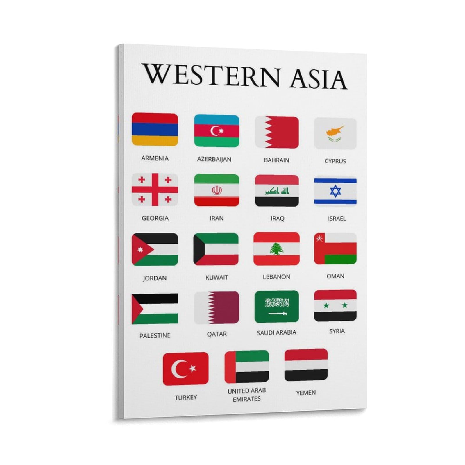 Asian Countries Flags With Names