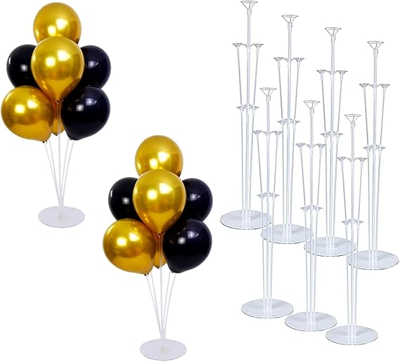 Amazon.com: Balloon Stand Kit 7 Sets of Table Balloon Stand Holder ...