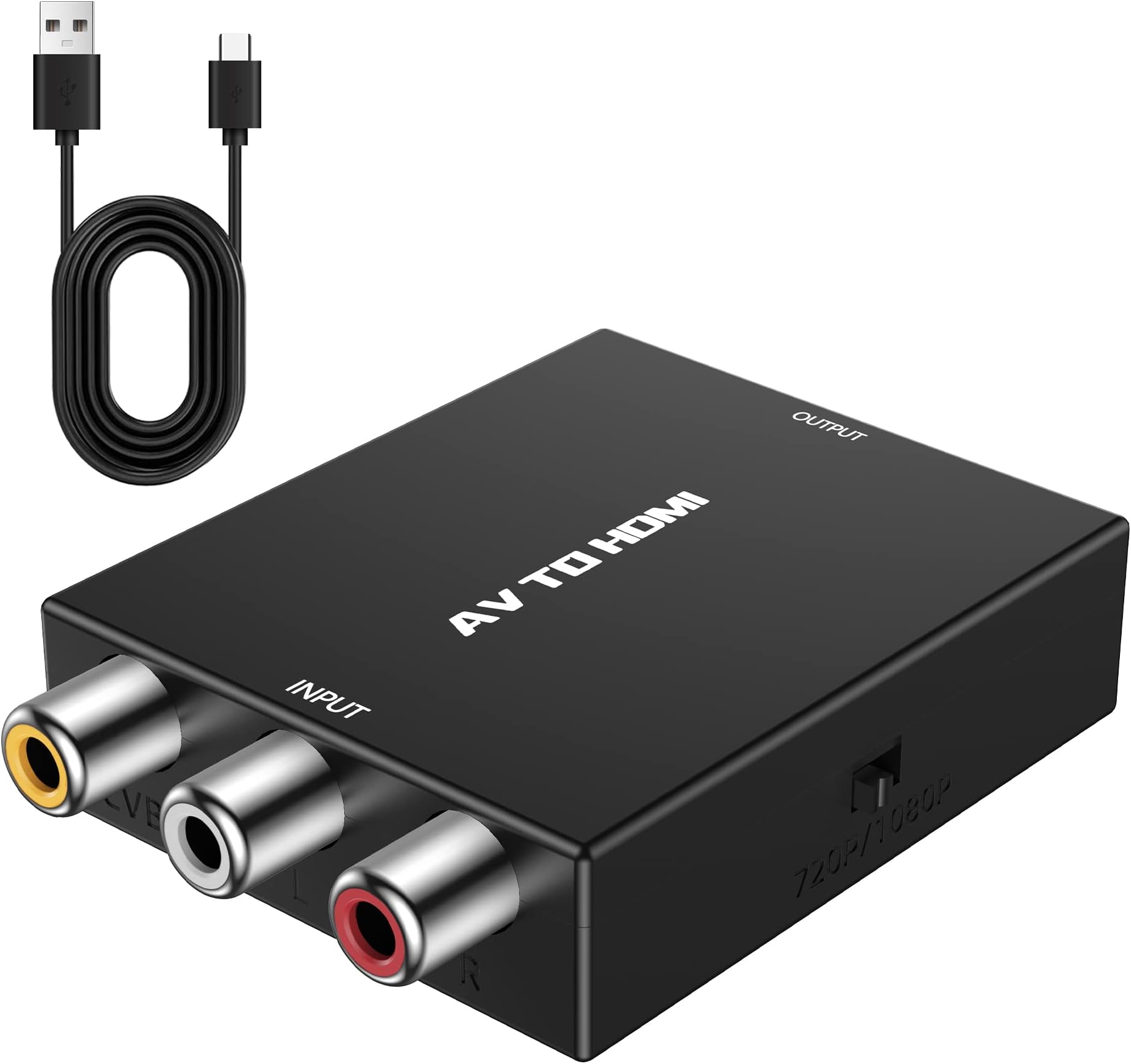 Amazon.com: Hiprorca RCA to HDMI Converter, Mini AV to HDMI Converter ...