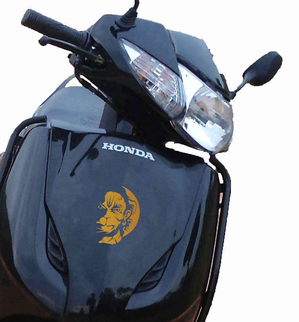 Ink Design Vayuputra Hanuman Sticker for Bike and Car (13 * 9.2cm ...