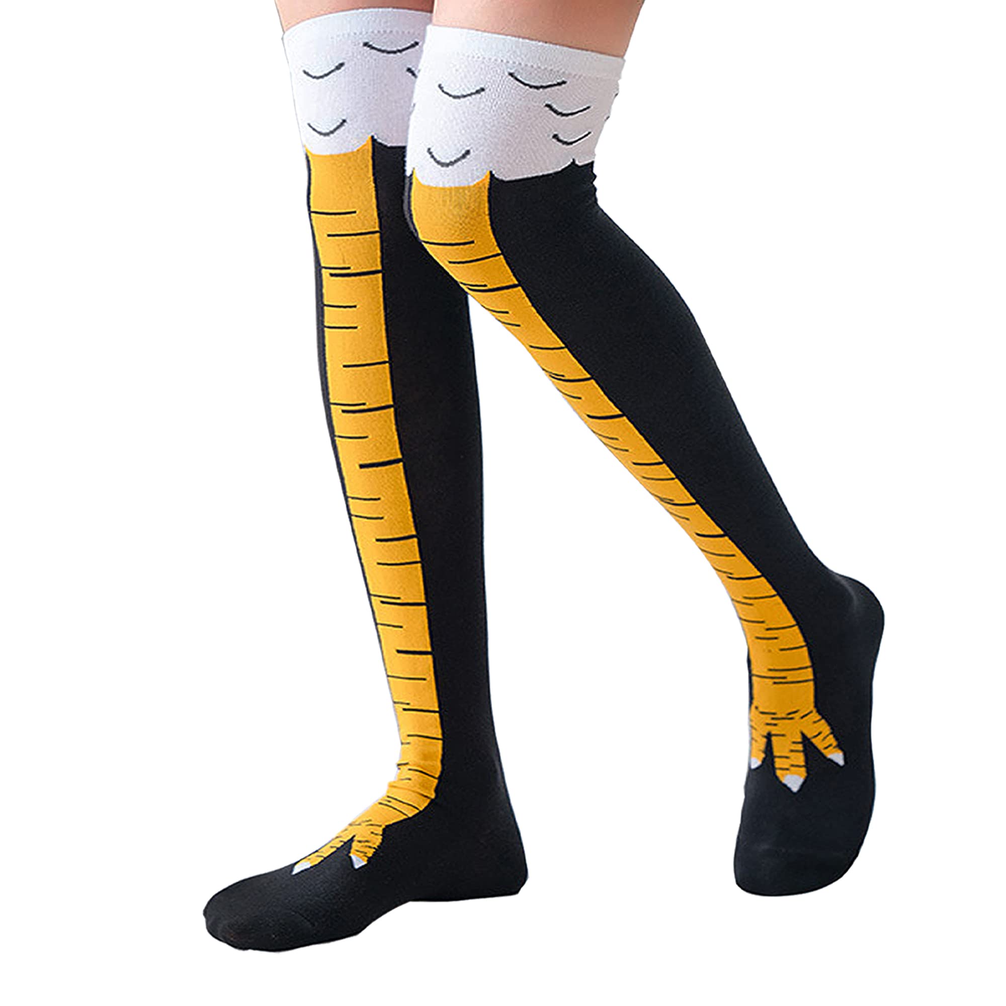 Amazon.com: MR.KM Novelty Funny Crazy Chicken Leg Socks Feet Over The ...