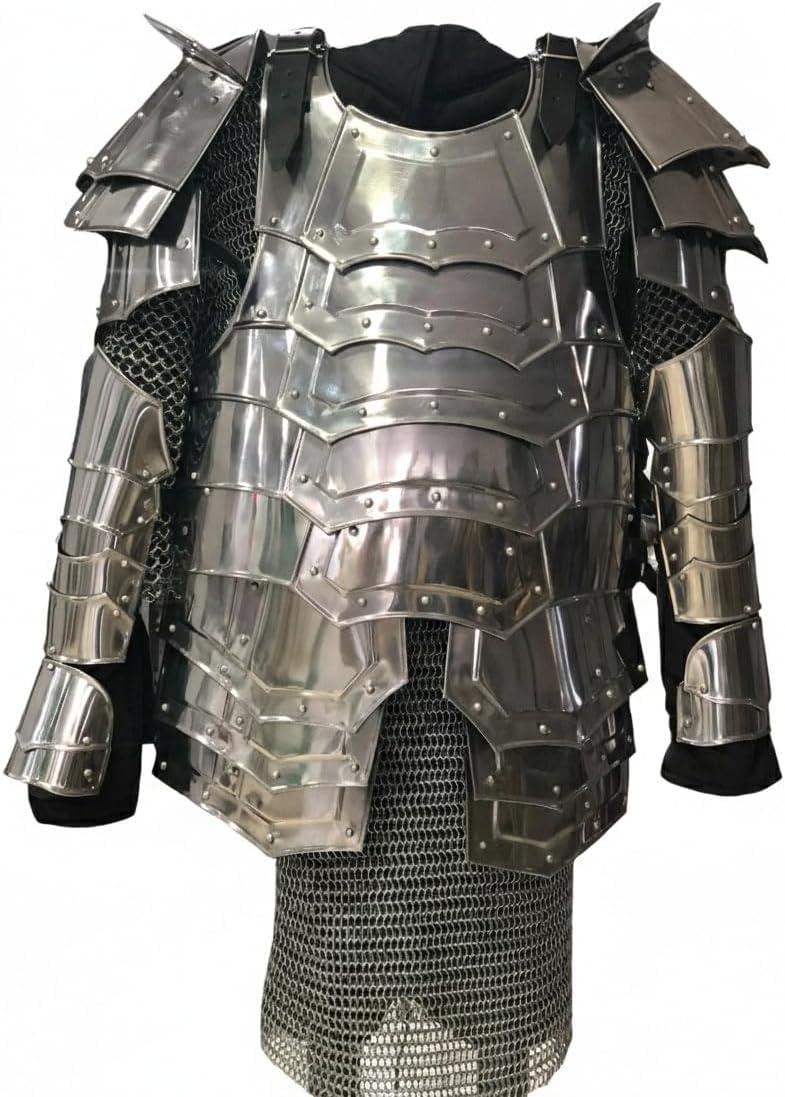 Amazon.com: Medieval Knight Steel Armour Set: Gothic Plate Armor ...