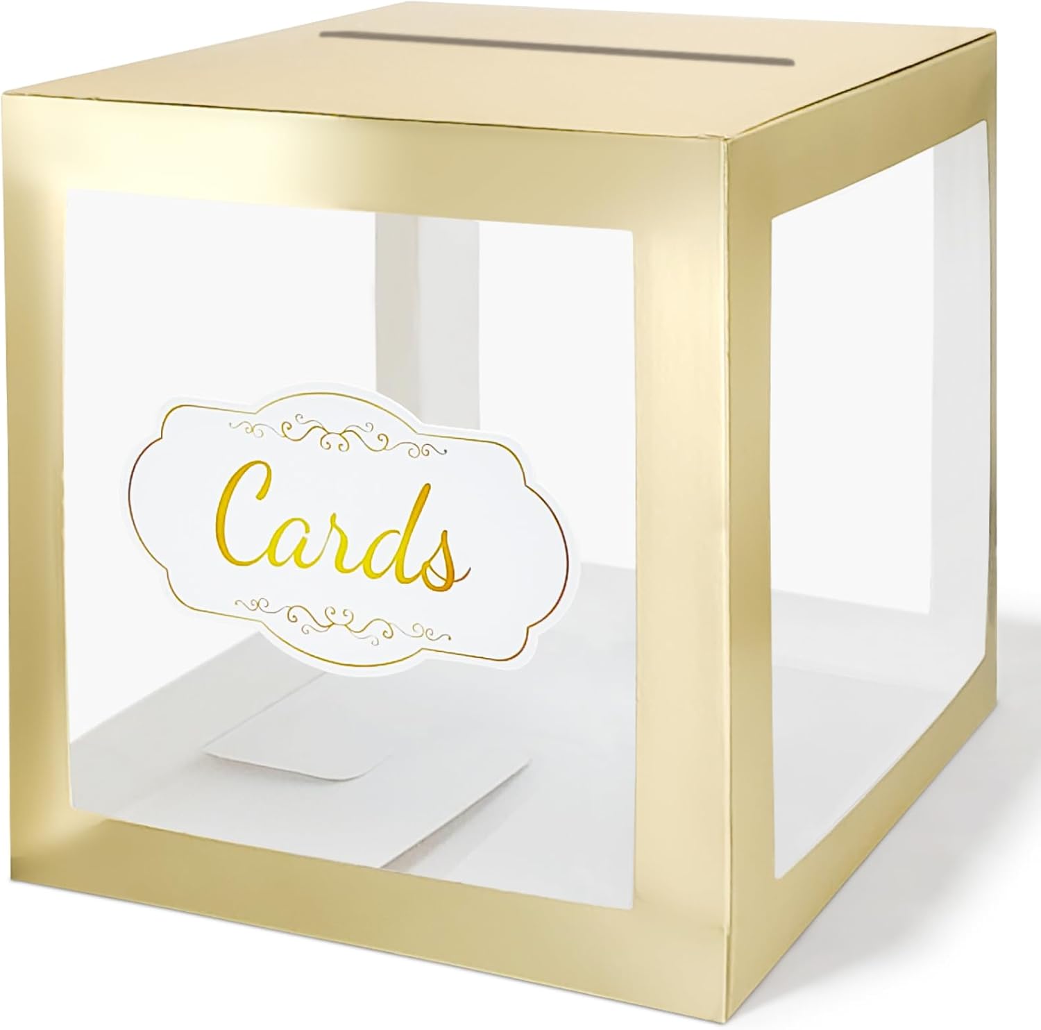 Amazon.com: QIKSION Wedding Card Box for Reception, Transparent with ...
