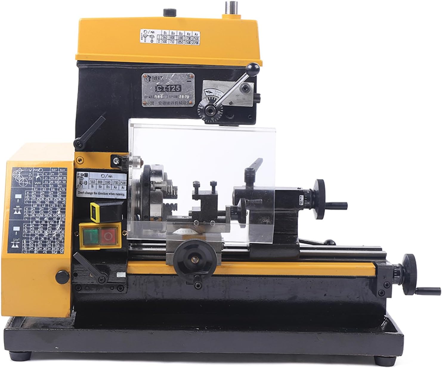 Amazon.com: Woodworking Lathe, 180W 3-in-1 Metal Drilling Lathe Machine ...