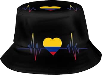 Colombia Flag Bucket Hat for Women Men Summer Travel Beach Sun Hat ...