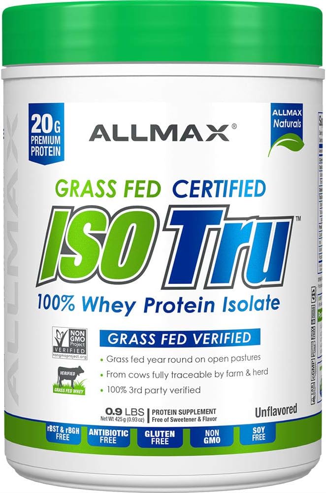 Amazon.com: ALLMAX Nutrition ISO Tru – 100% Grass Fed Whey Protein ...
