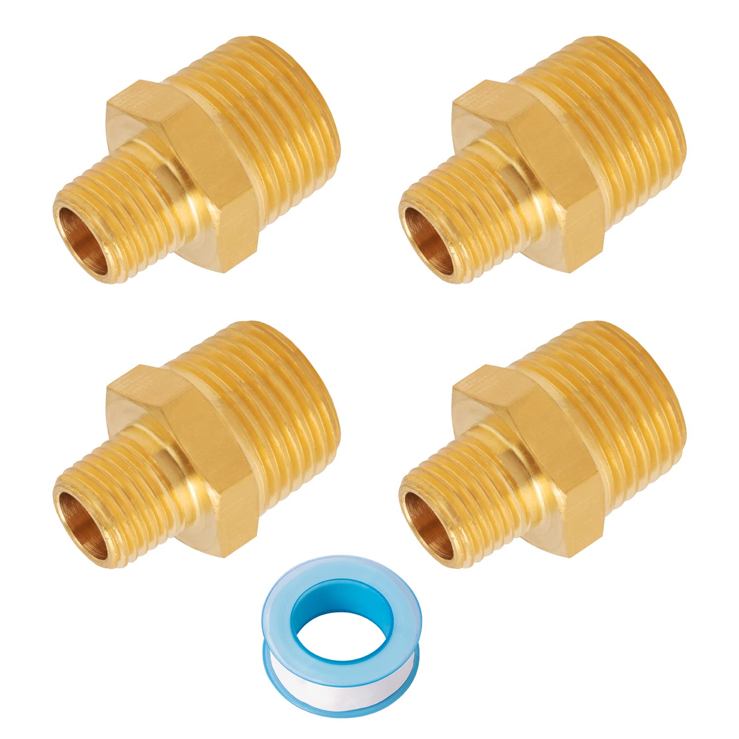 Snapklik.com : SUNGATOR 1/2 Inch NPT X 1/4 Inch Male Hex Nipple Reducer ...