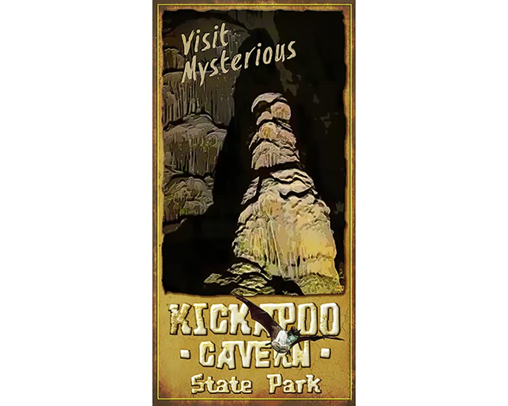 Amazon.com: Kickapoo Cavern State Park Texas Caves Bats Texas Poster 12 ...