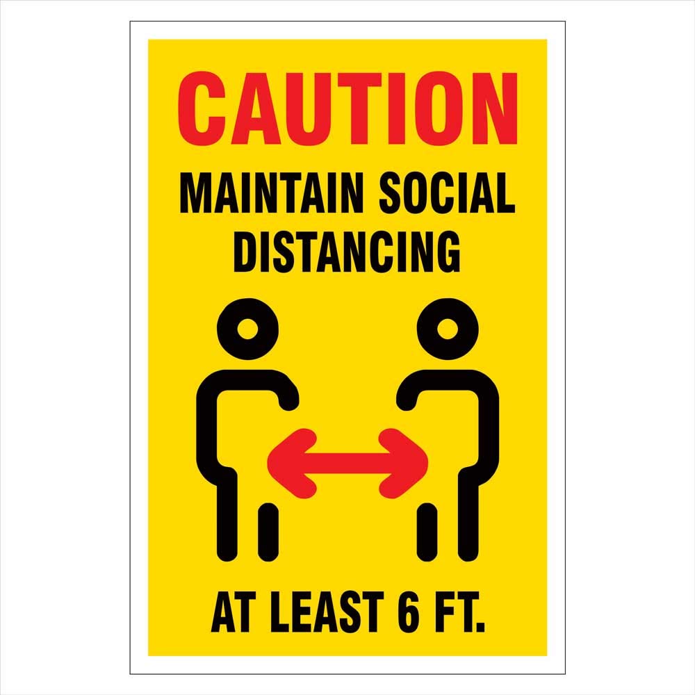 DG KRAFT Corona virus Safety Prevention Poster Sticker (Covid-19 Safety ...